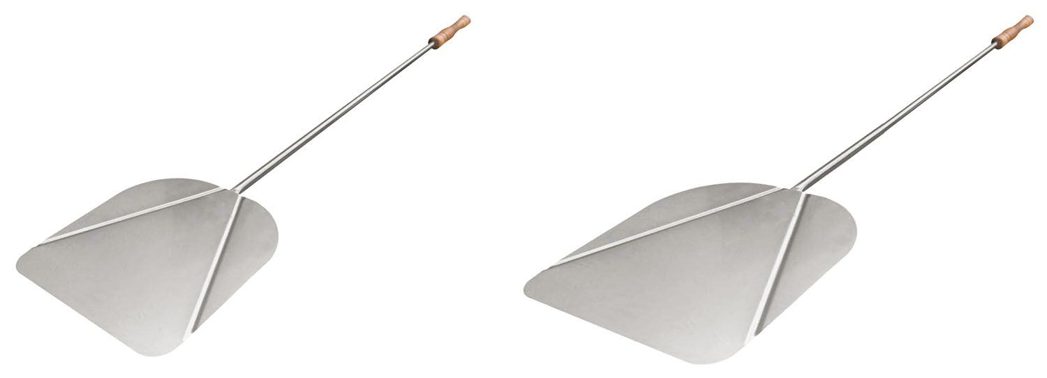 Pala rectangular de acero 33x28 para hornos de pizzería y panadería ...