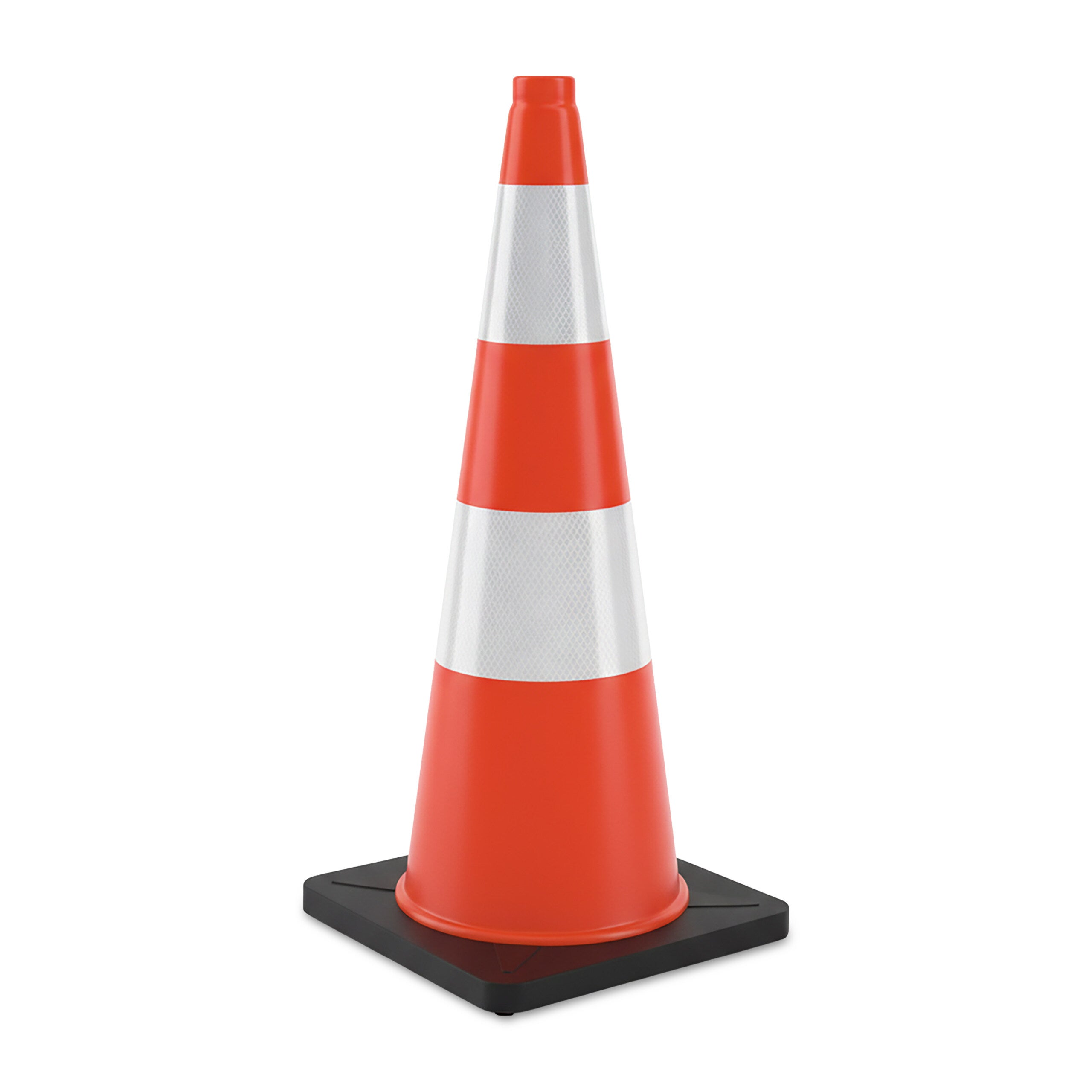 Cône de signalisation, 90 cm, haute visibilité, réfléchissant, pylône ...