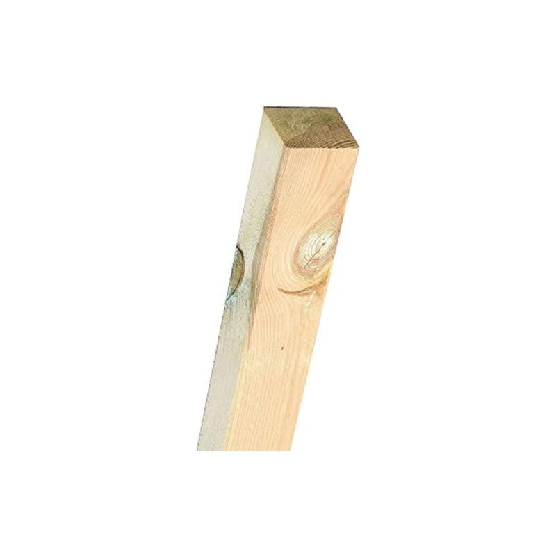 Poste de Madera cuadrado 150x7x7 cm | Tutor sin Punta de madera de pino ...
