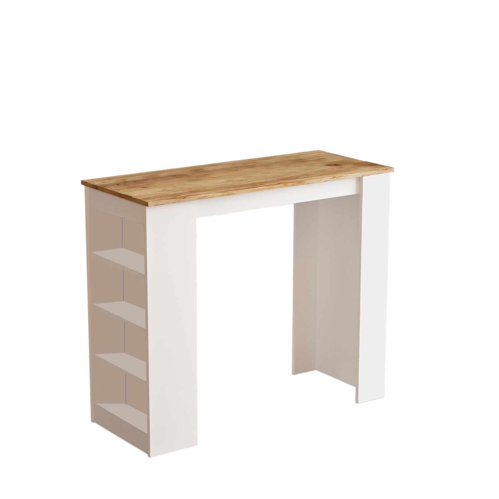 Mesa de comedor de madera "Setup" - 120 x 52 x 102 cm - Marrón | Leroy ...