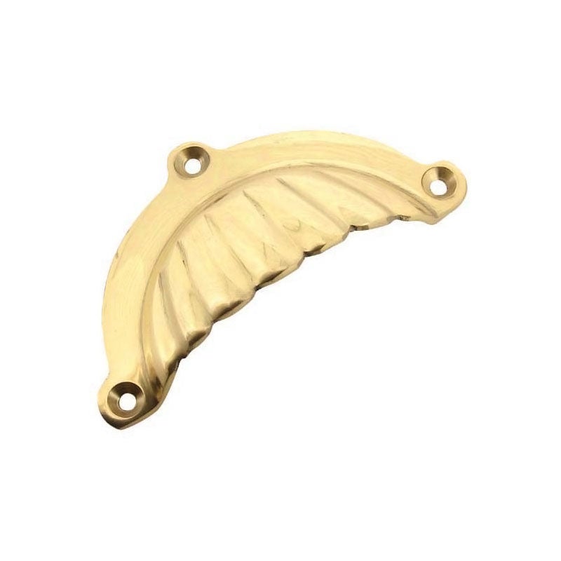 Poignée coquille laiton - Décor : Bronze patiné - Entraxe : 83 mm ...