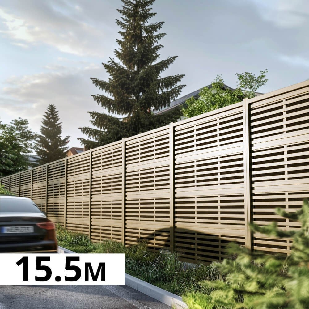 Mur Anti-bruit Bois 15,31x2,4m ABSORB - Clôture Réduction Sonore ...