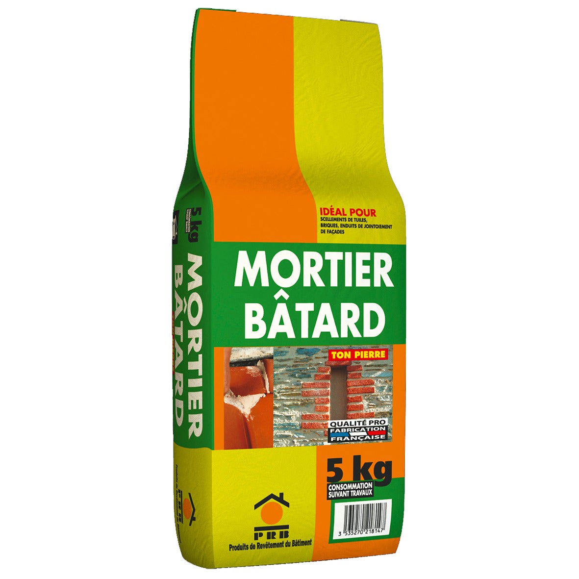 Mortier Bâtard Polyvalent 5kg - Ton Pierre - Mélange Ciment-Chaux pour ...