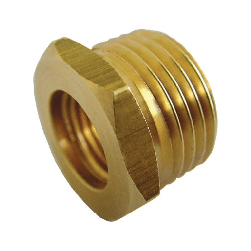 Mamelon de réduction laiton filetage extérieur G 1/2 po. filetage intérieur G 3/ (Par 10 ...