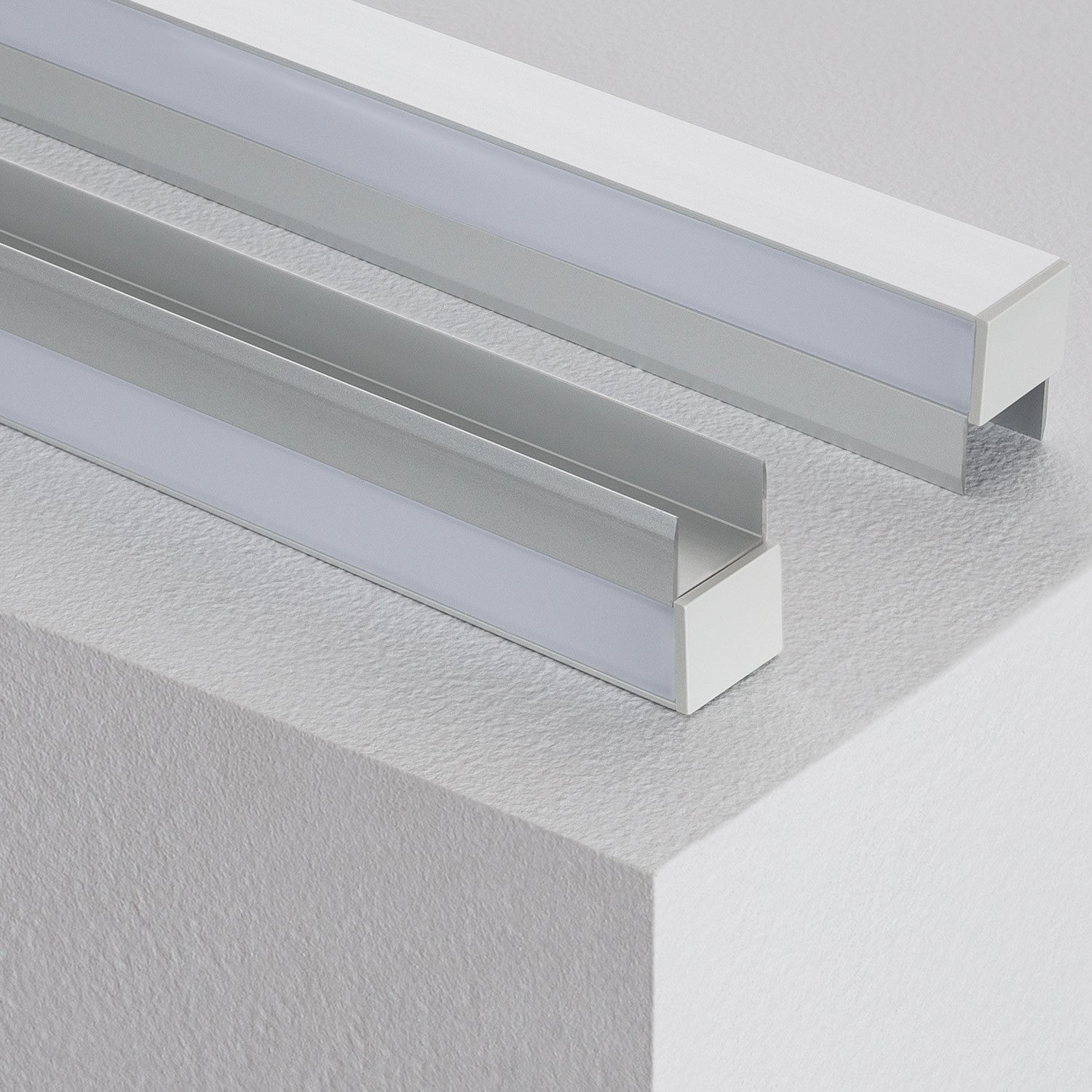 Ledkia Perfil Aluminio Estantería para Tira LED hasta 12 mm Aluminio 2 ...