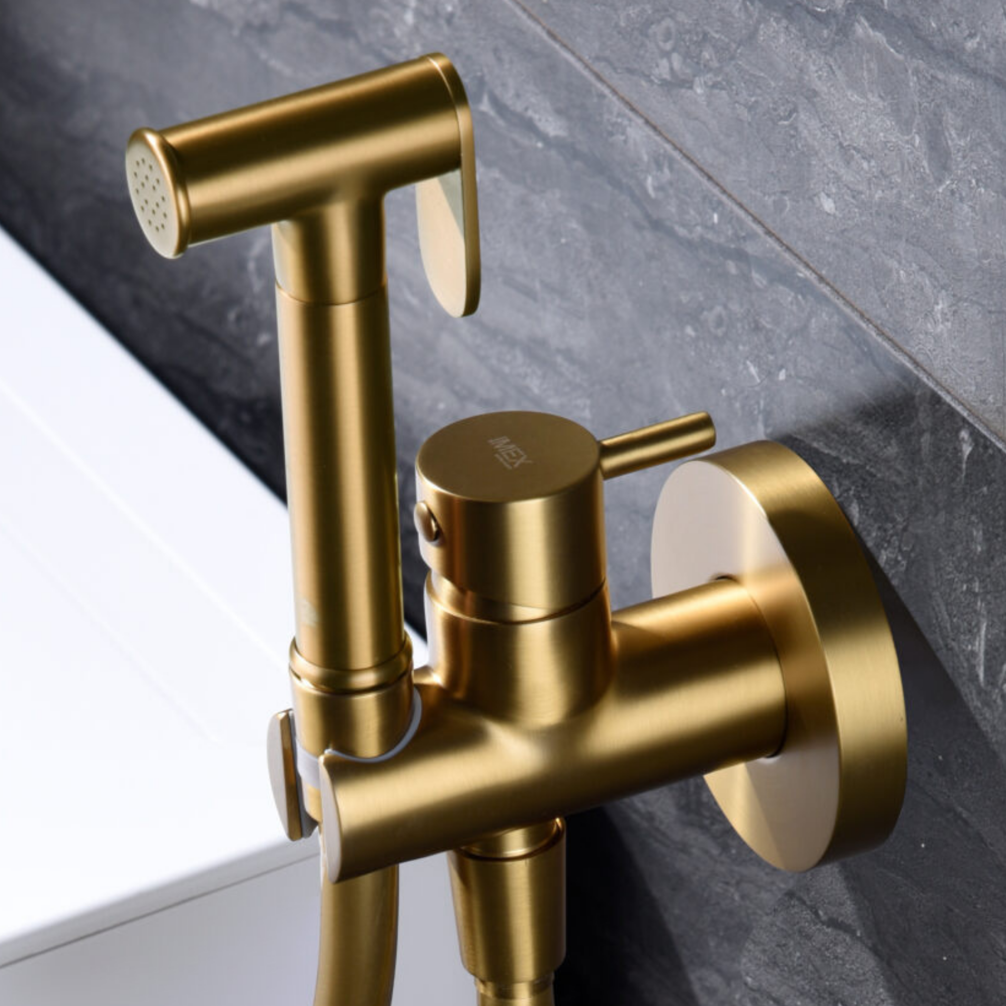 IMEX - Grifo Bidet Empotrado para WC | Ducha Bidet Agua Fria y Caliente ...