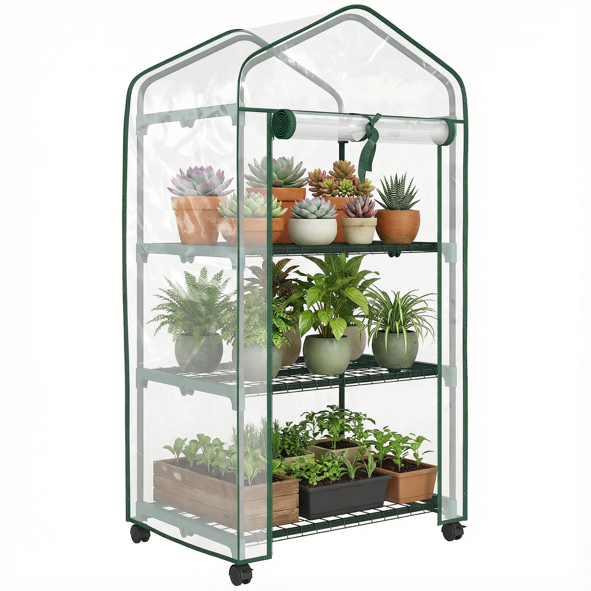 Serre de jardin pVC Outsunny | Leroy Merlin