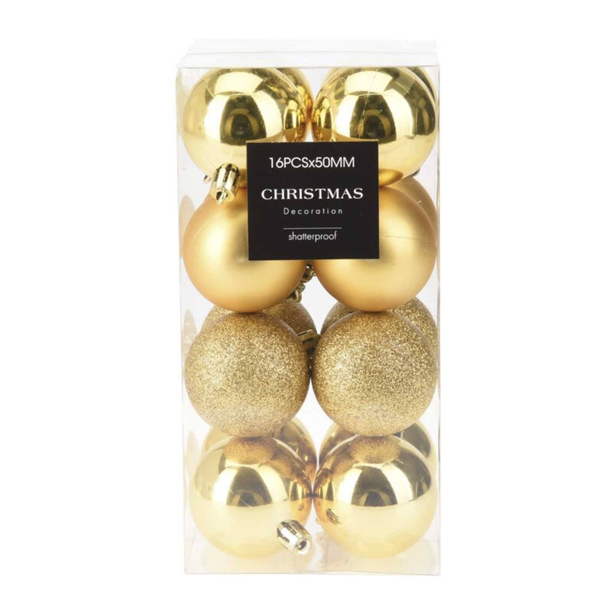 WellHome Set de 16 Bolas de Navidad de Ø4cm con Diseños acabados en ...