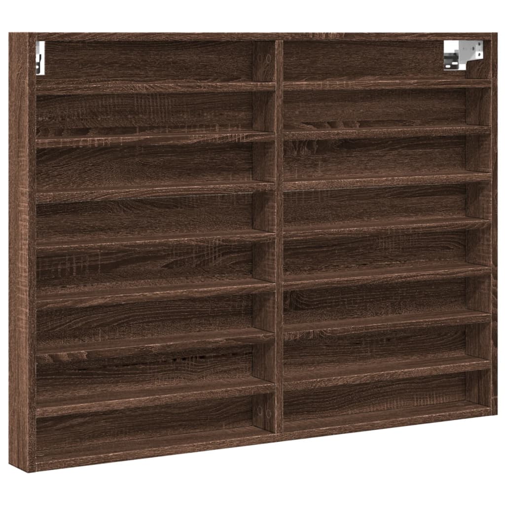 Mueble de almacenaje | Vitrina de madera de ingeniería marrón roble ...