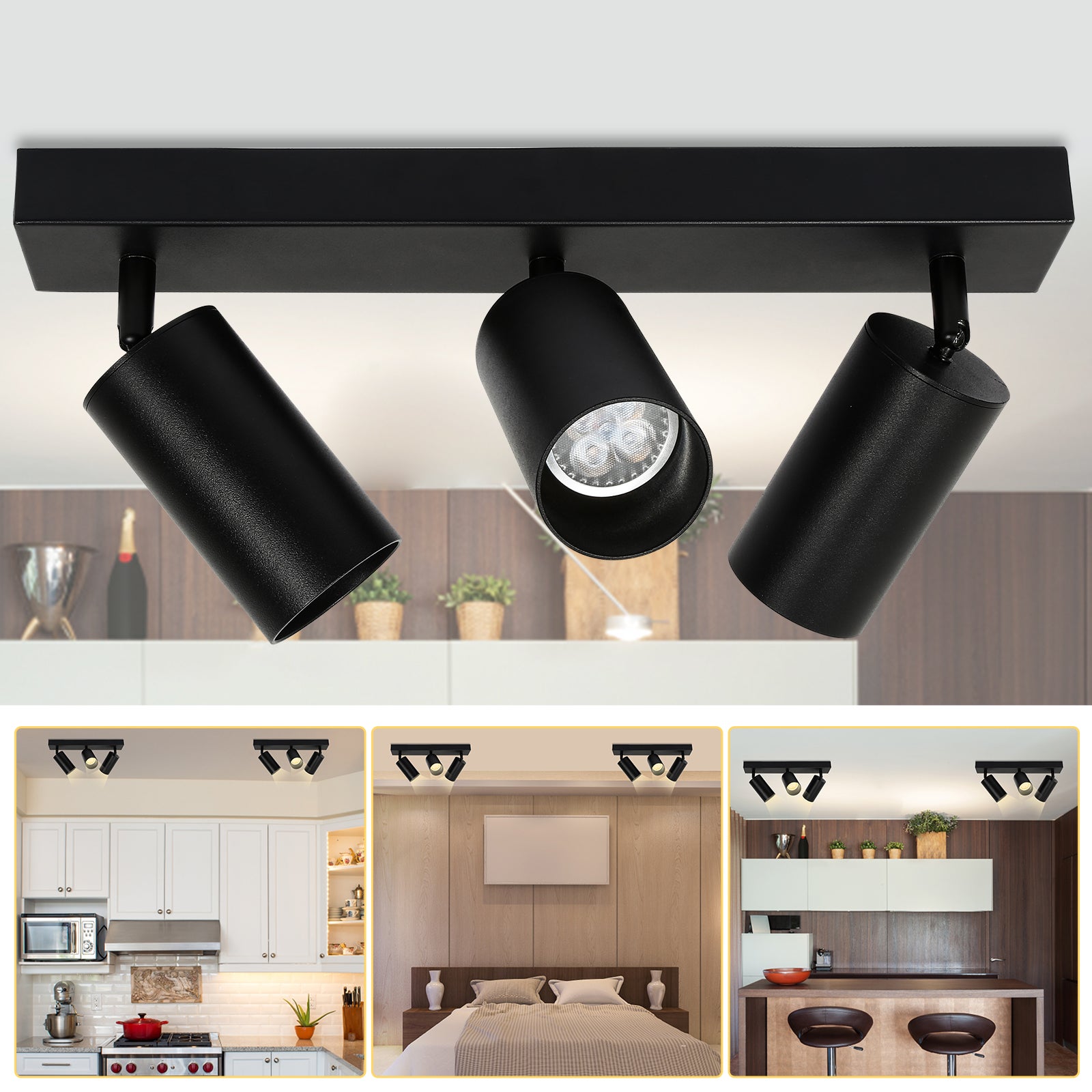 Plafonnier Plafonniers LED Spot de plafond argenté Spot de plafond ...