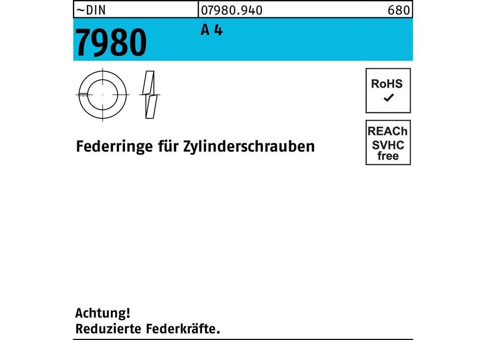 DIN 7980 f.Zylinderschrauben | Leroy Merlin