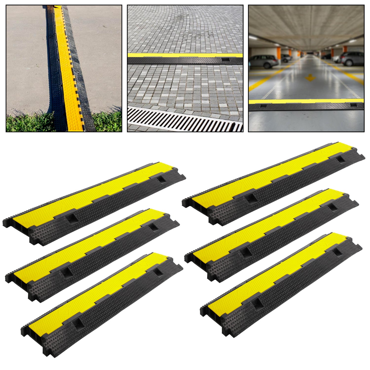 6 pièces pont de câble câble 2 canaux protection antichoc canal de ...