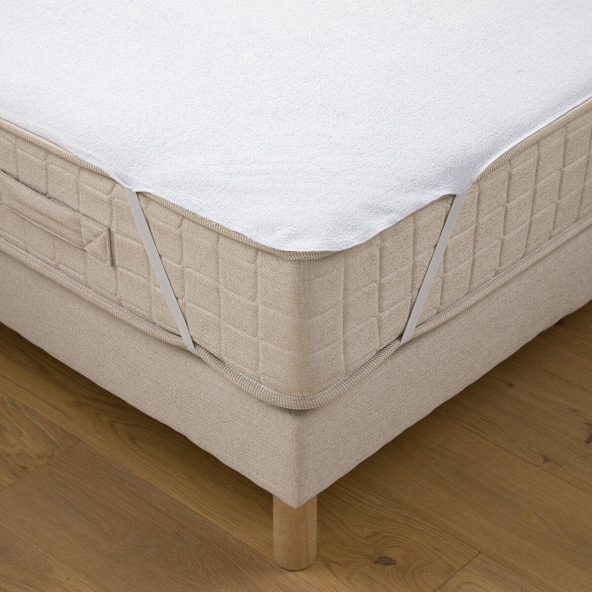 Protège matelas, forme plateau, antiacarien et imperméable - Blanc ...