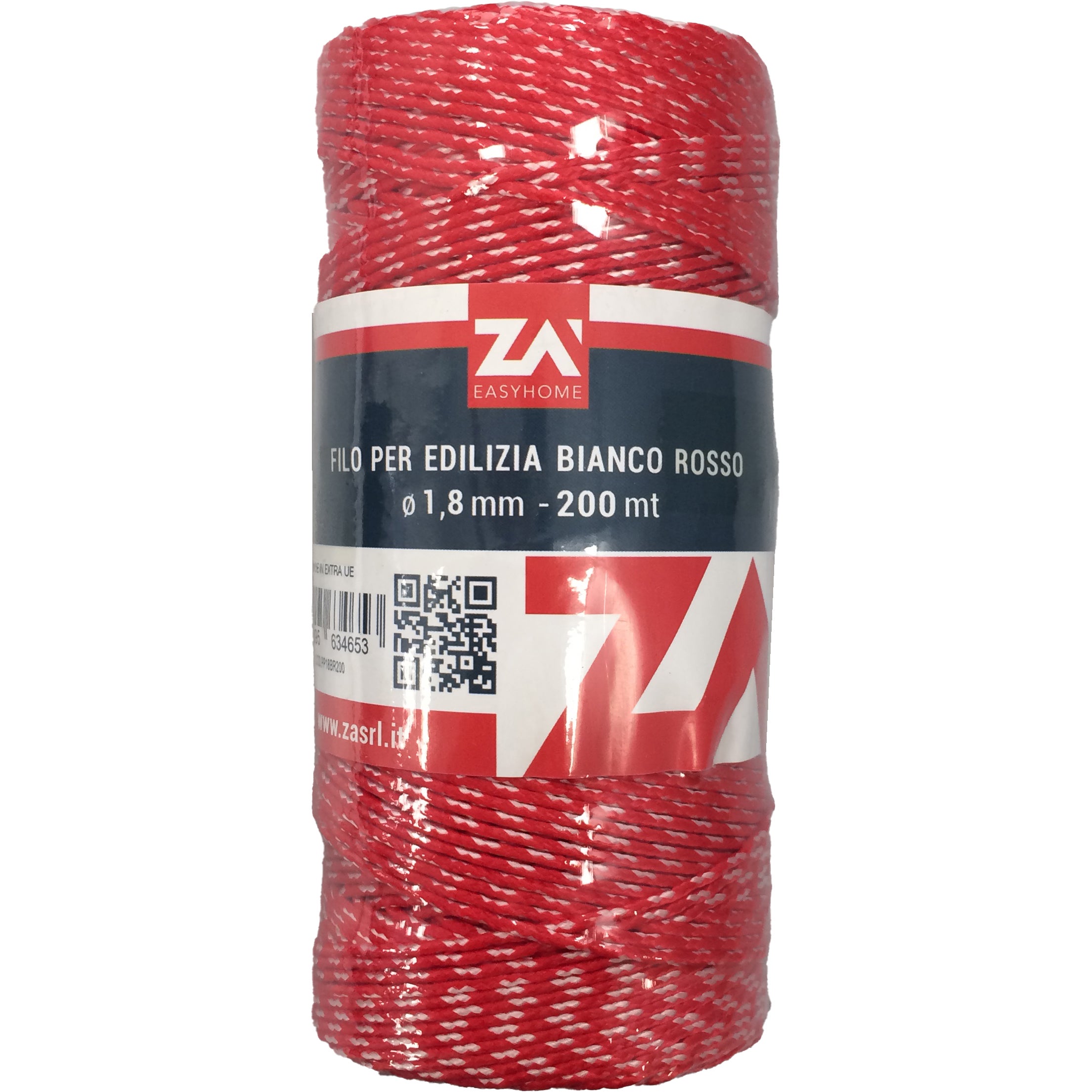 FIL DE CONSTRUCTION 1,8 MM CF 200 M ROUGE/BLANC | Leroy Merlin