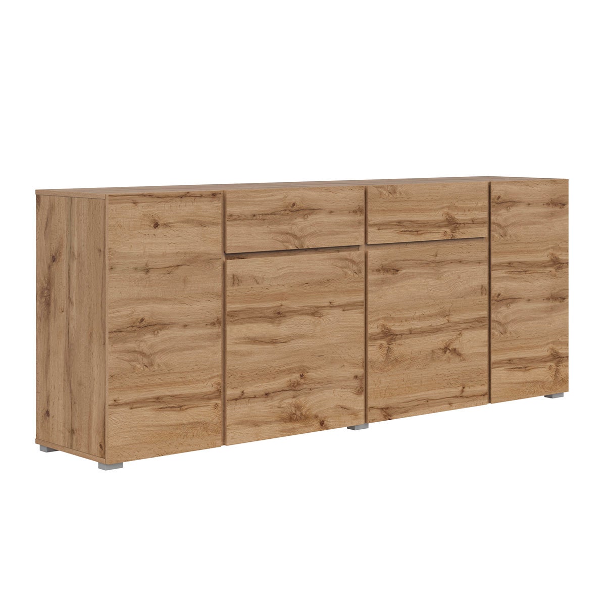 Aparador de madera Maxis de 4 puertas y 2 cajones | Leroy Merlin
