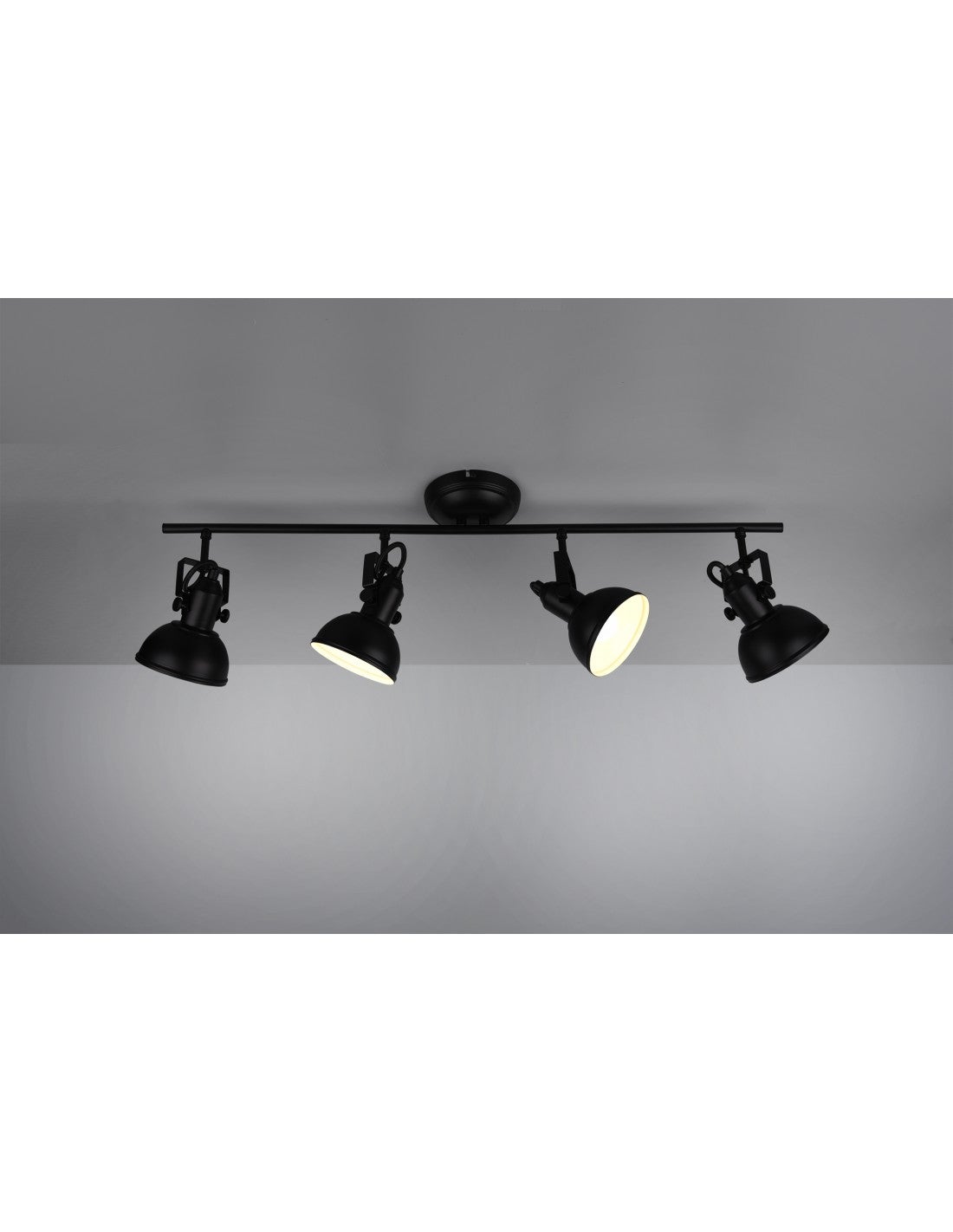 Foco Gina negro mate 4 focos L79 cm Trio Lighting | Leroy Merlin
