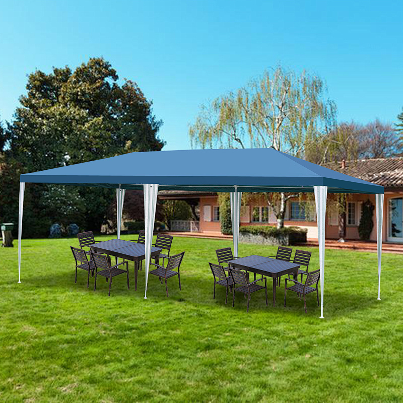 Cenador de 3 x 6 m con 4 lonas laterales extraíbles y 4 ventanas ...
