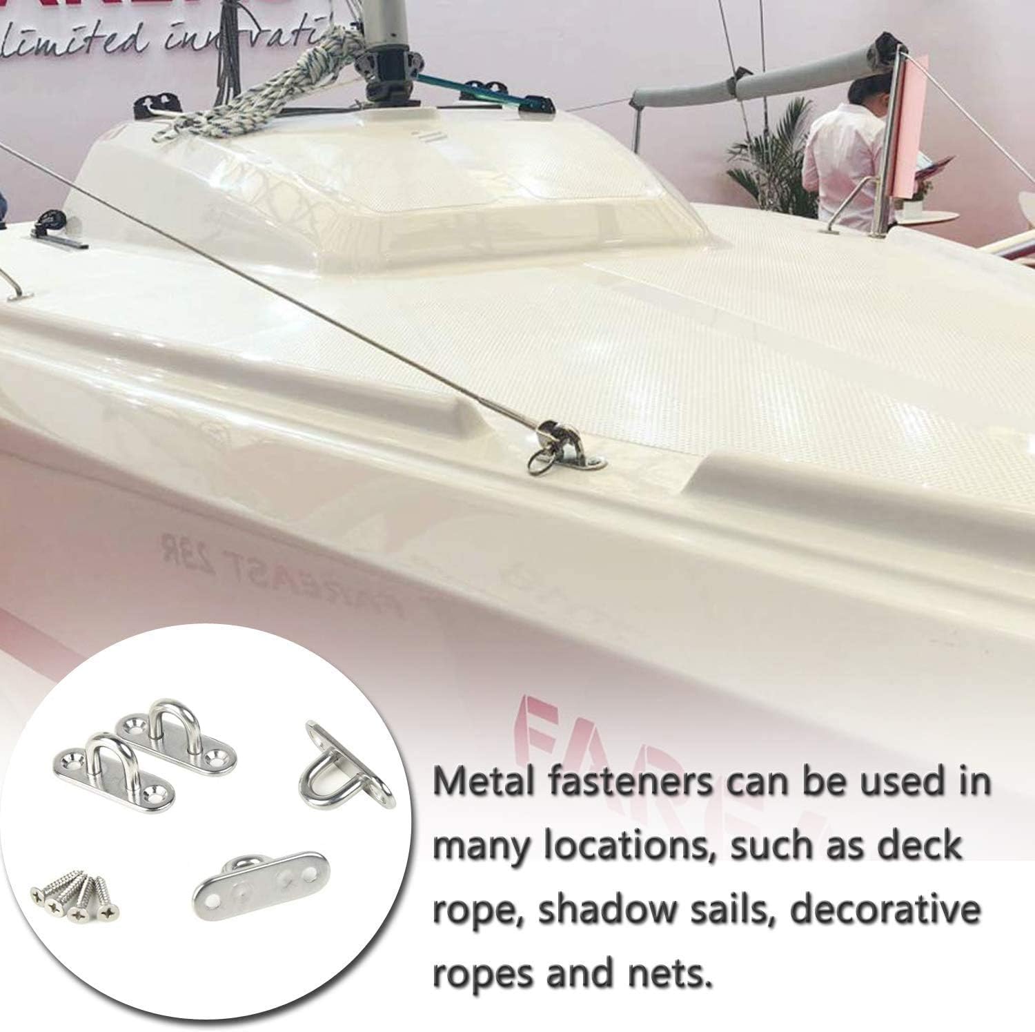 Ganchos de techo rectangulares de acero inoxidable para columpios ...