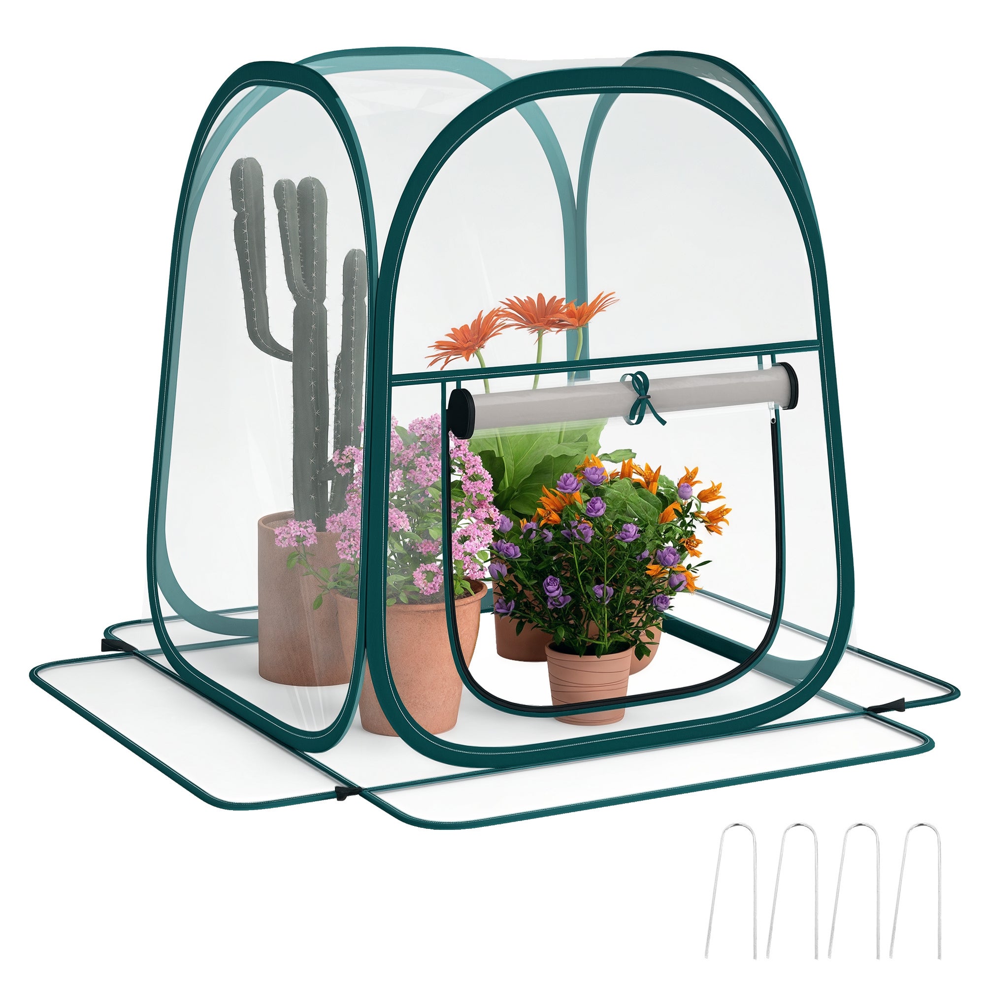 Mini serre de jardin, mini pop up serre en PVC transparent, pour ...