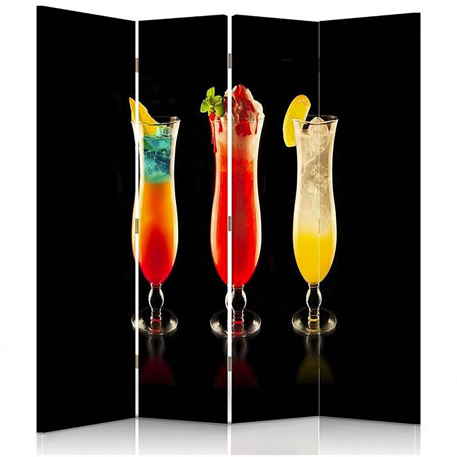 Paravent Design Cocktails Colorés pour Intérieur Convivial - 145 x 150 ...