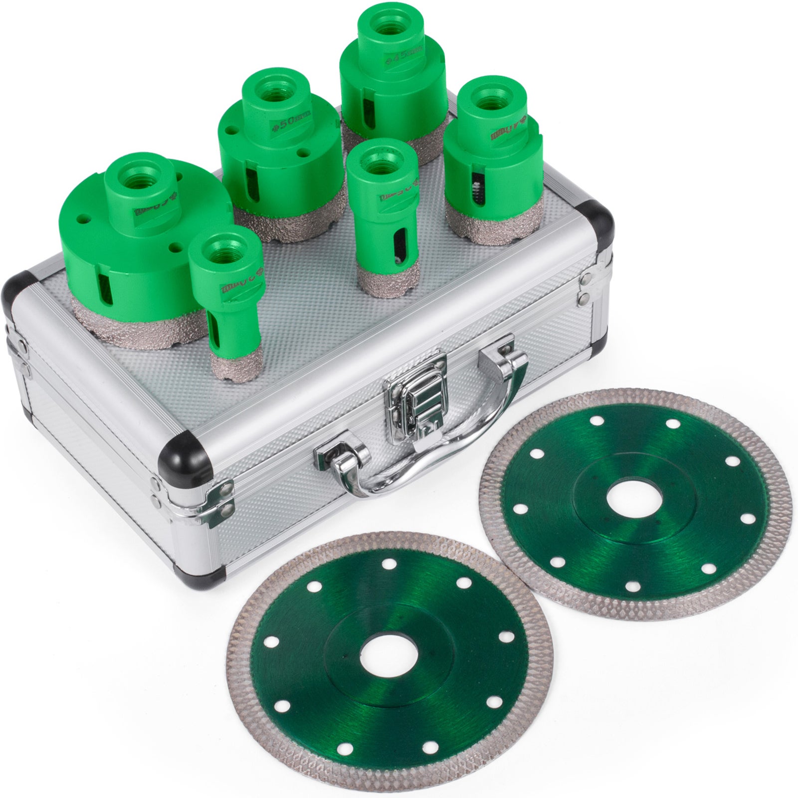 6Pcs Scie Cloche Diamantée Foret Diamanté Kits VEVOR 20/25/40/45/50 ...