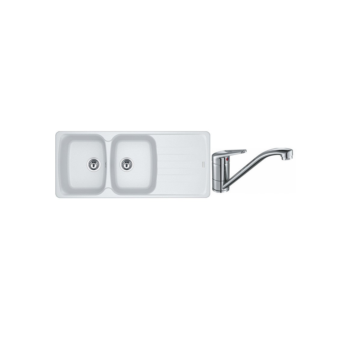 Pack Franke Antéa Fragranit Azg621 + Mitigeur Novara Plus À Bec ...