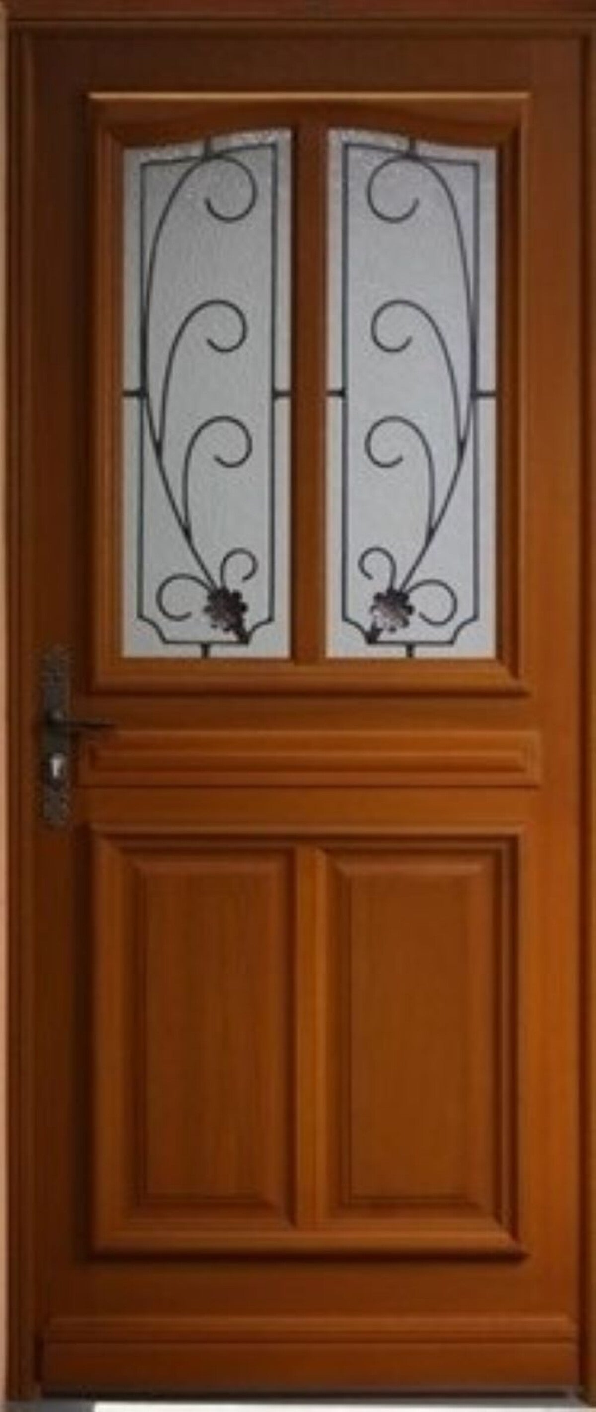 Porte D'Entrée Bois Vitrée, Mathis, H,200Xl,90 P, Droit Côtes Tableau ...