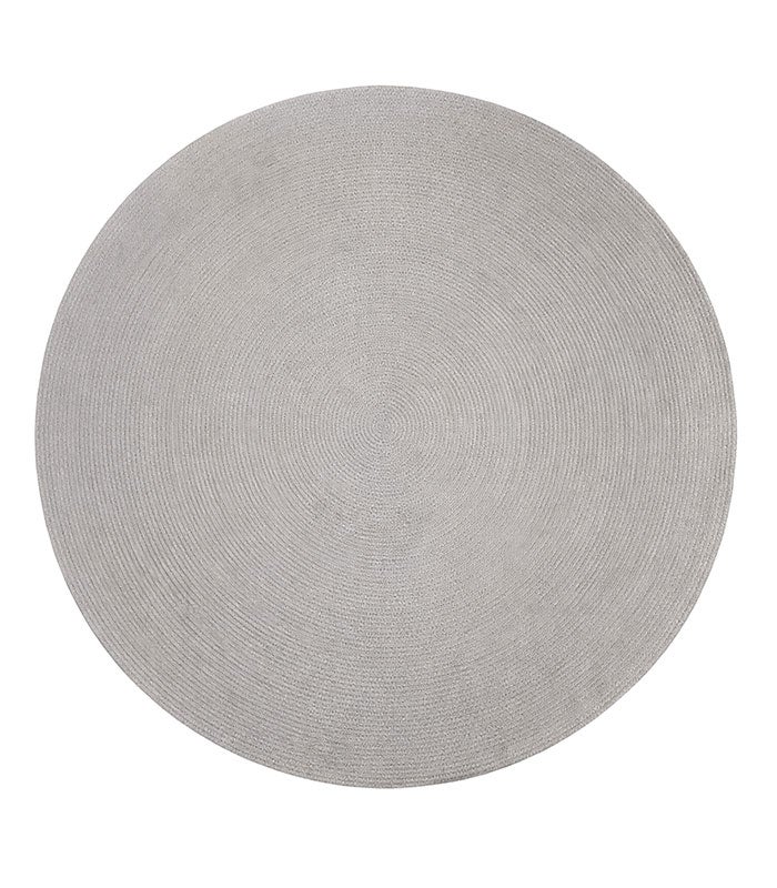 Hamid - Tapis rond d'extérieur et d'intérieur NANSA GRIS 200X200 ...