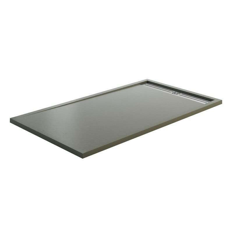 STYLE PLUS - Plato de Ducha 140x90cm Gris - Antideslizante, Diseño ...