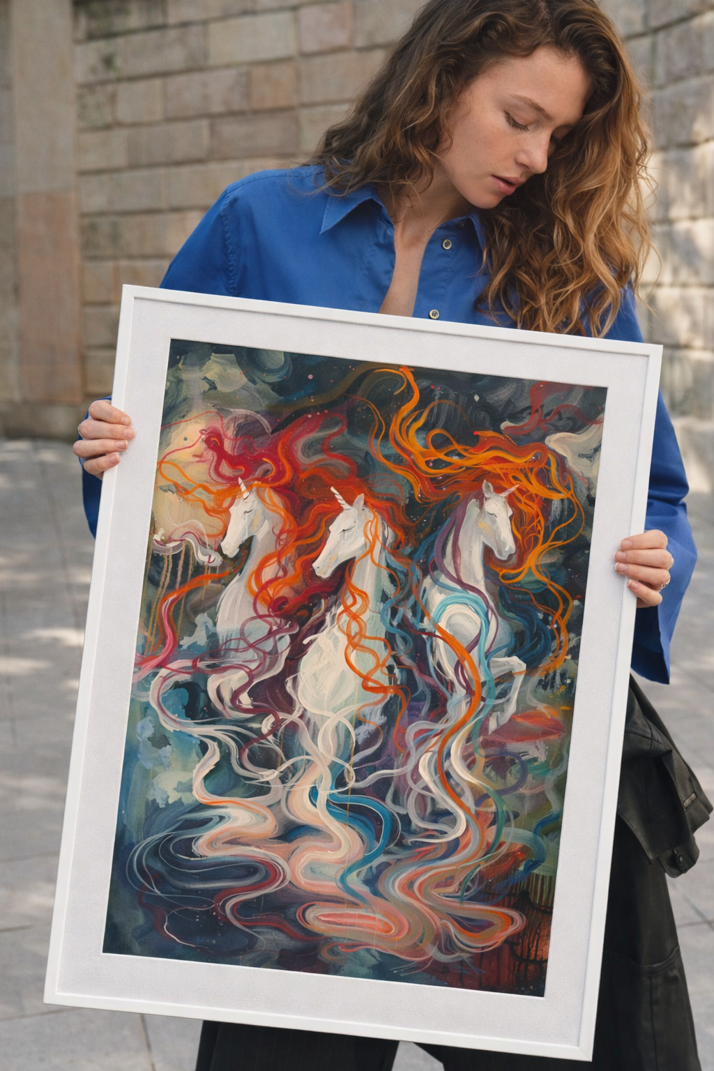 Lámina para enmarcar, 50x70. POLARTE "Éxtasis Cromático en la Brisa ...
