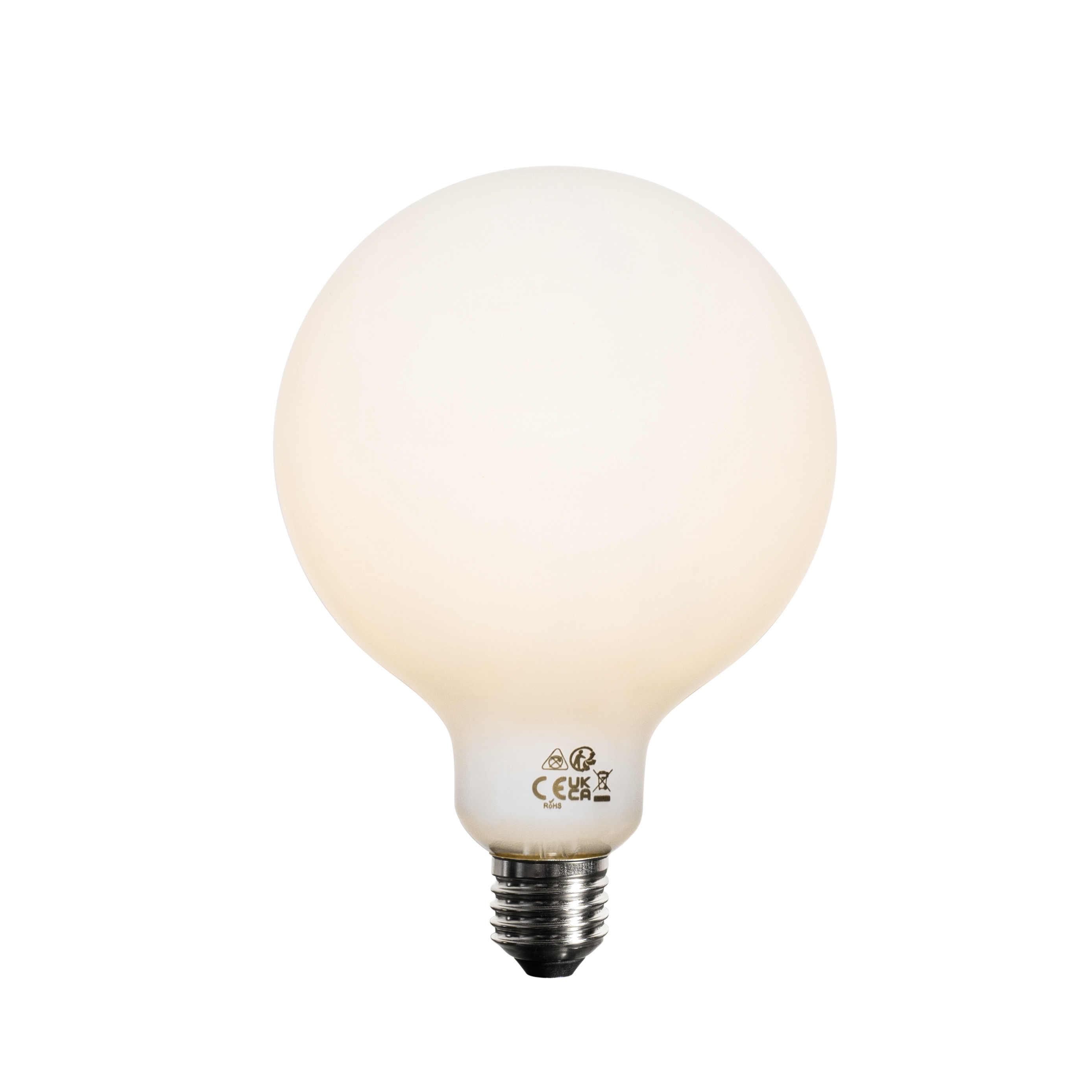 Bombilla LED regulable E27 opal G125 5W 450lm 3000K | Leroy Merlin