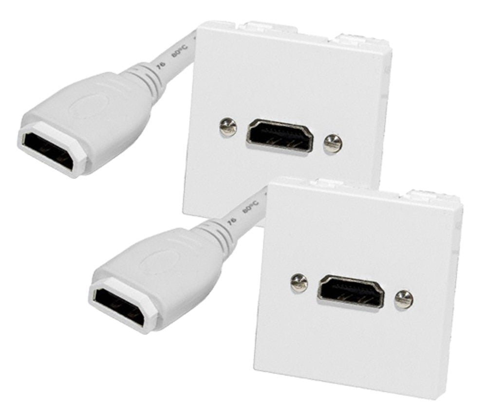 Prise murale hdmi avec câble coudé de 10cm (kit de 2) CONECTICPLUS ...