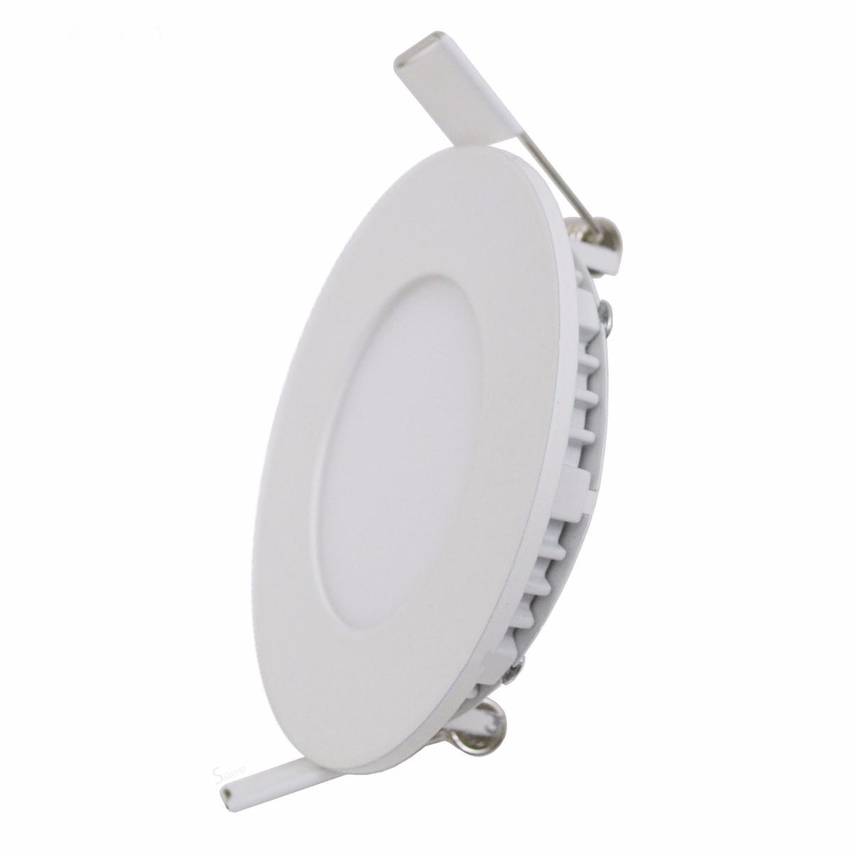 Spot LED Extra Plat Rond BLANC 12W - Blanc Chaud 2300K - 3500K - SILAMP ...