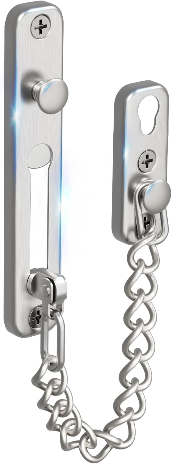 Chaîne de sécurité pour porte étroite, limiteur de porte à ressort ...