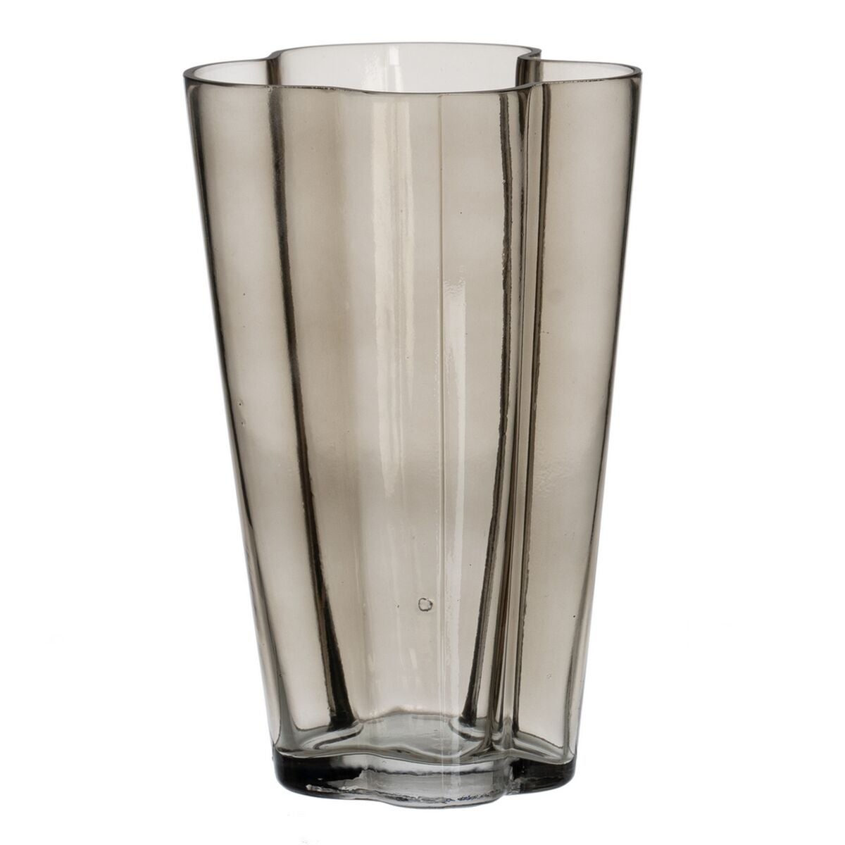 Vase Gris Verre 15,5 x 15 x 25 cm | Leroy Merlin
