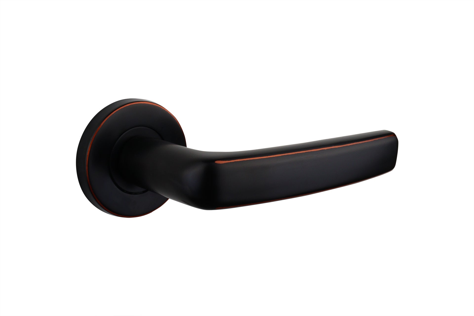 Wovar Poignée de porte Lavuzo Norcia Noir/Bronze avec rosace ronde ...
