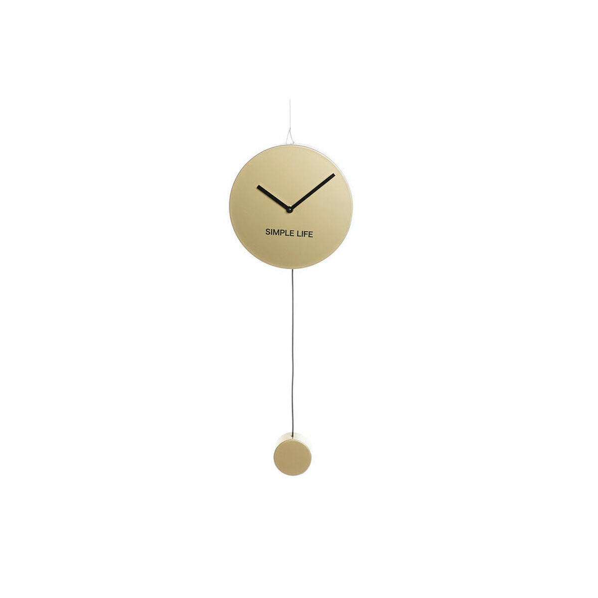 Horloge Murale DKD Home Decor 22 x 5,5 x 60 cm Doré Fer Pendule | Leroy ...