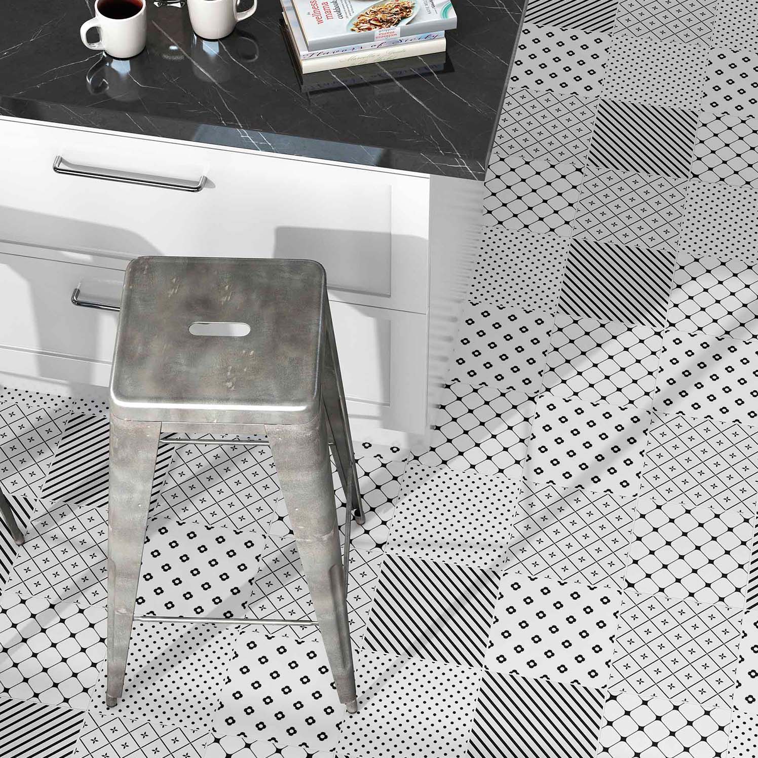 Azulejo Premium porcelánico efecto hidraúlico Havana Patchwork 20x20cm ...