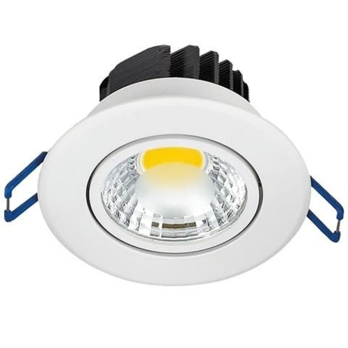 Spot LED orientable rond blanc 3W 6400K | Leroy Merlin