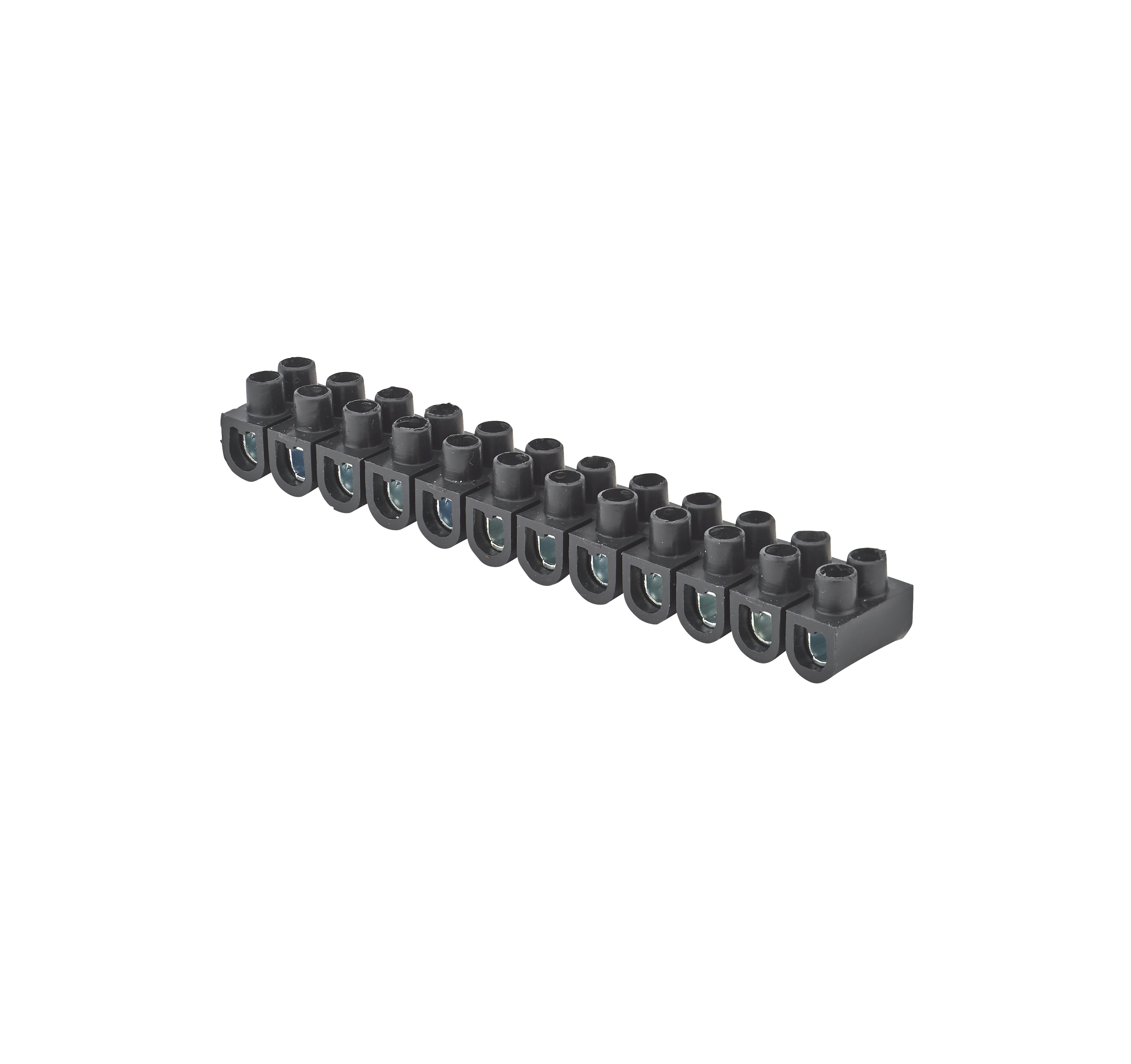 Barrette de 12 dominos 6mm² - noir | Bricoman