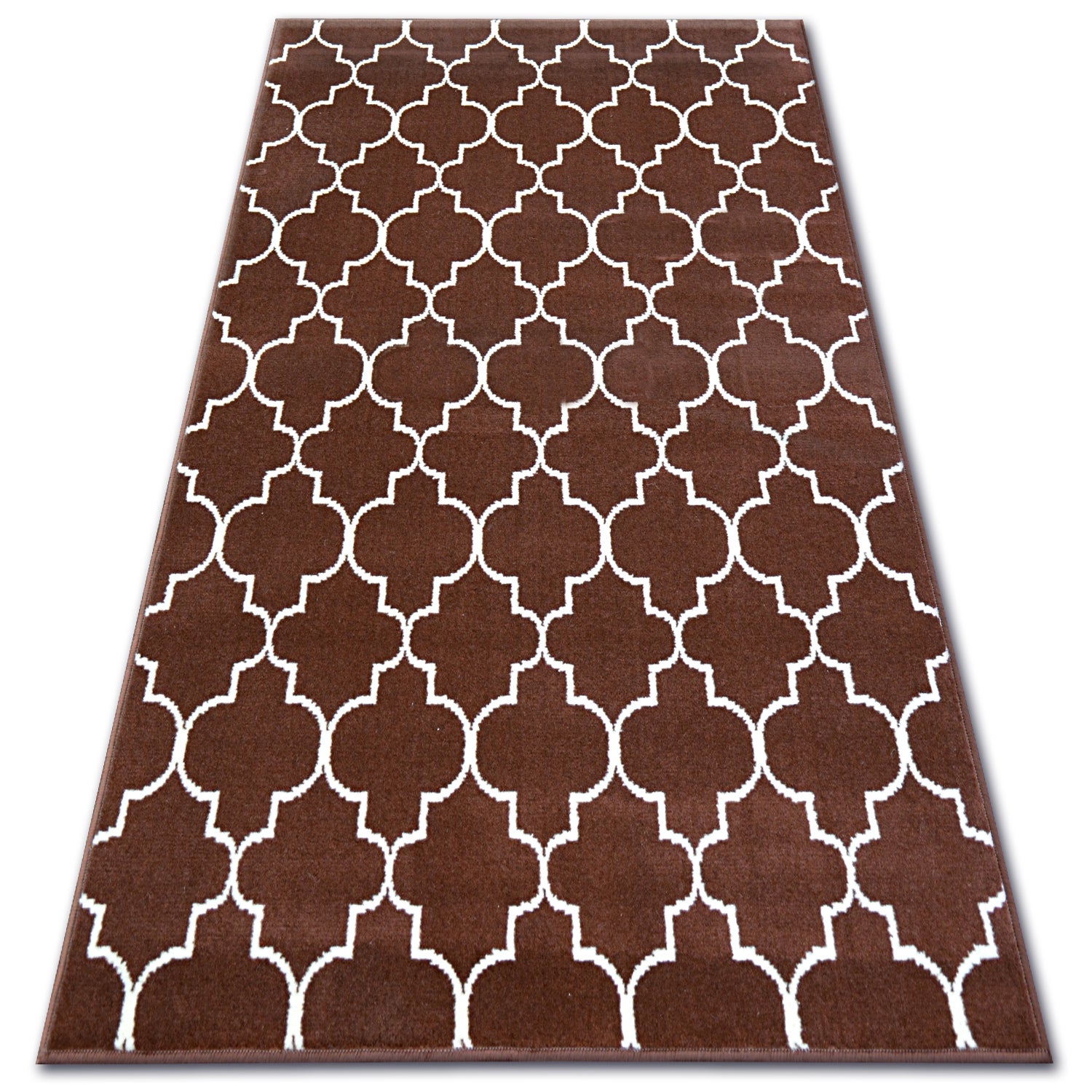 Tapis BCF BASE 3770 TRÈFLE marron TRELLIS 120x160 cm | Leroy Merlin
