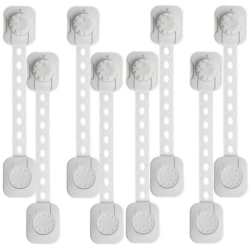 Ensemble de verrous de sécurité pour porte bébé, loquets transparents pour tiroirs d'armoires ...