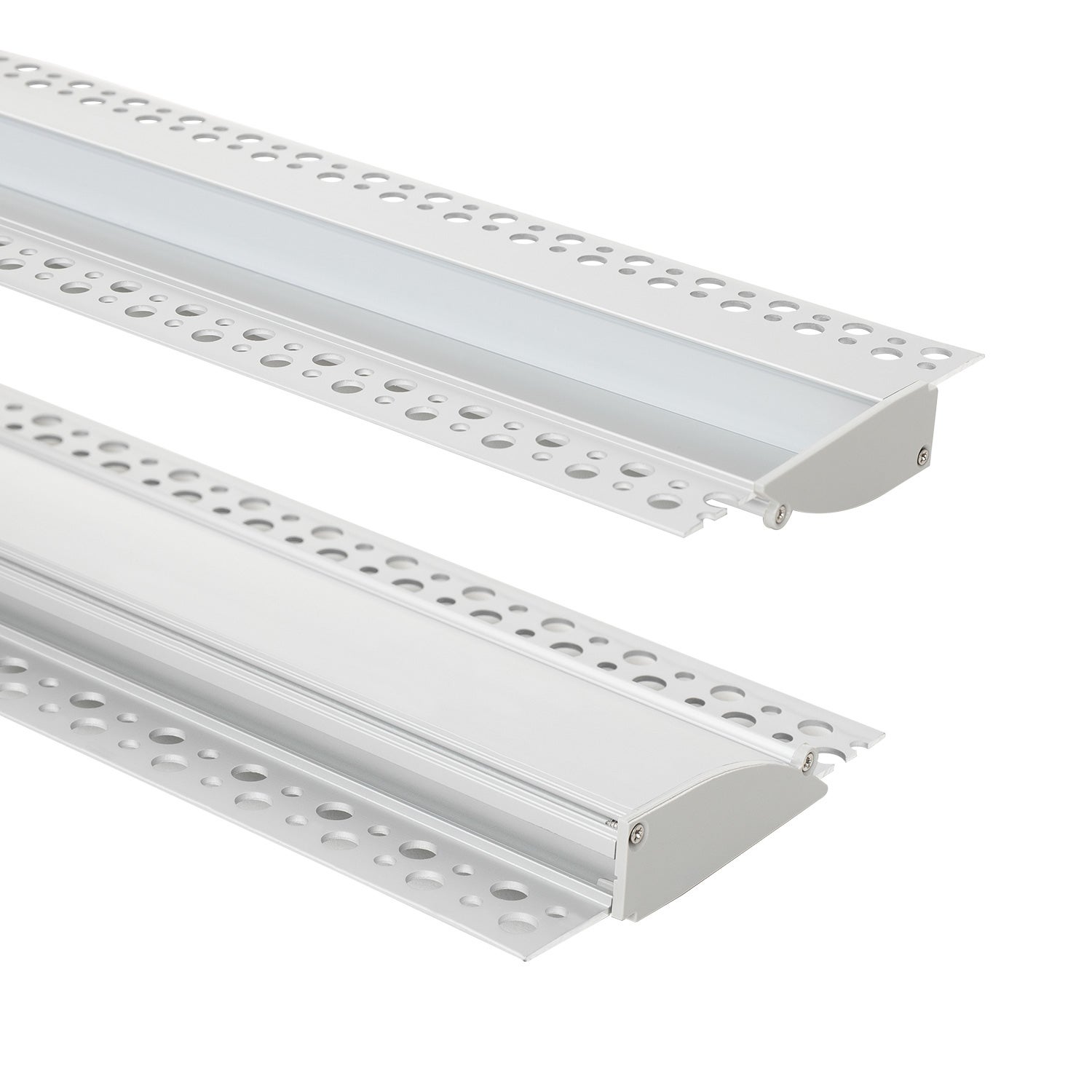 Profilé Aluminium Encastré dans Plâtre/Placo 2 m pour Rubans LED jusqu ...