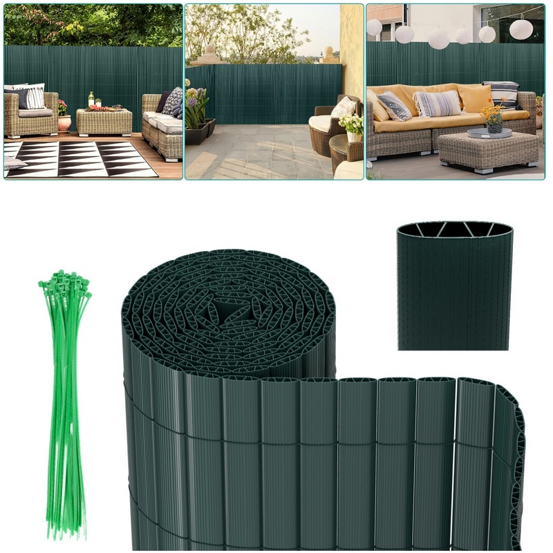 PVC Canisse Persianas para balcones PVC Palisade Resistente a los rayos ...