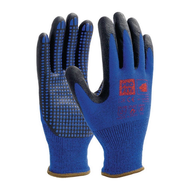 Gant en nitrile à maille fine NI-Thermo taille 10 bleu EN 388. EN 407 ...