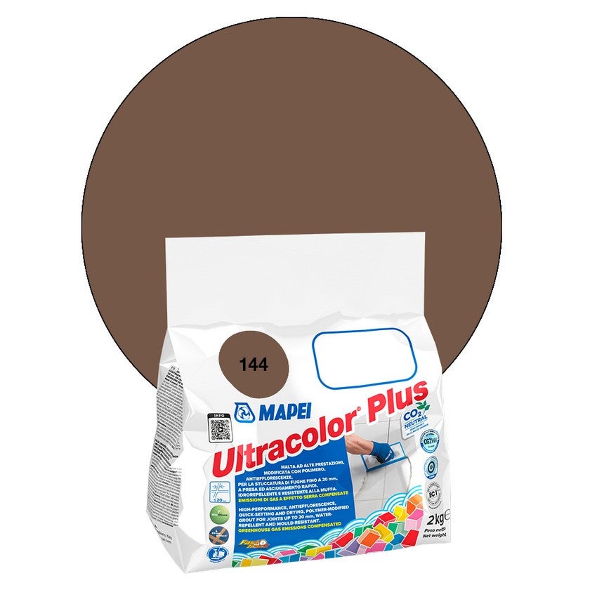 Joint de carrelage ULTRACOLOR PLUS MAPEI - 144 Chocolat - 2 Kg | Leroy ...