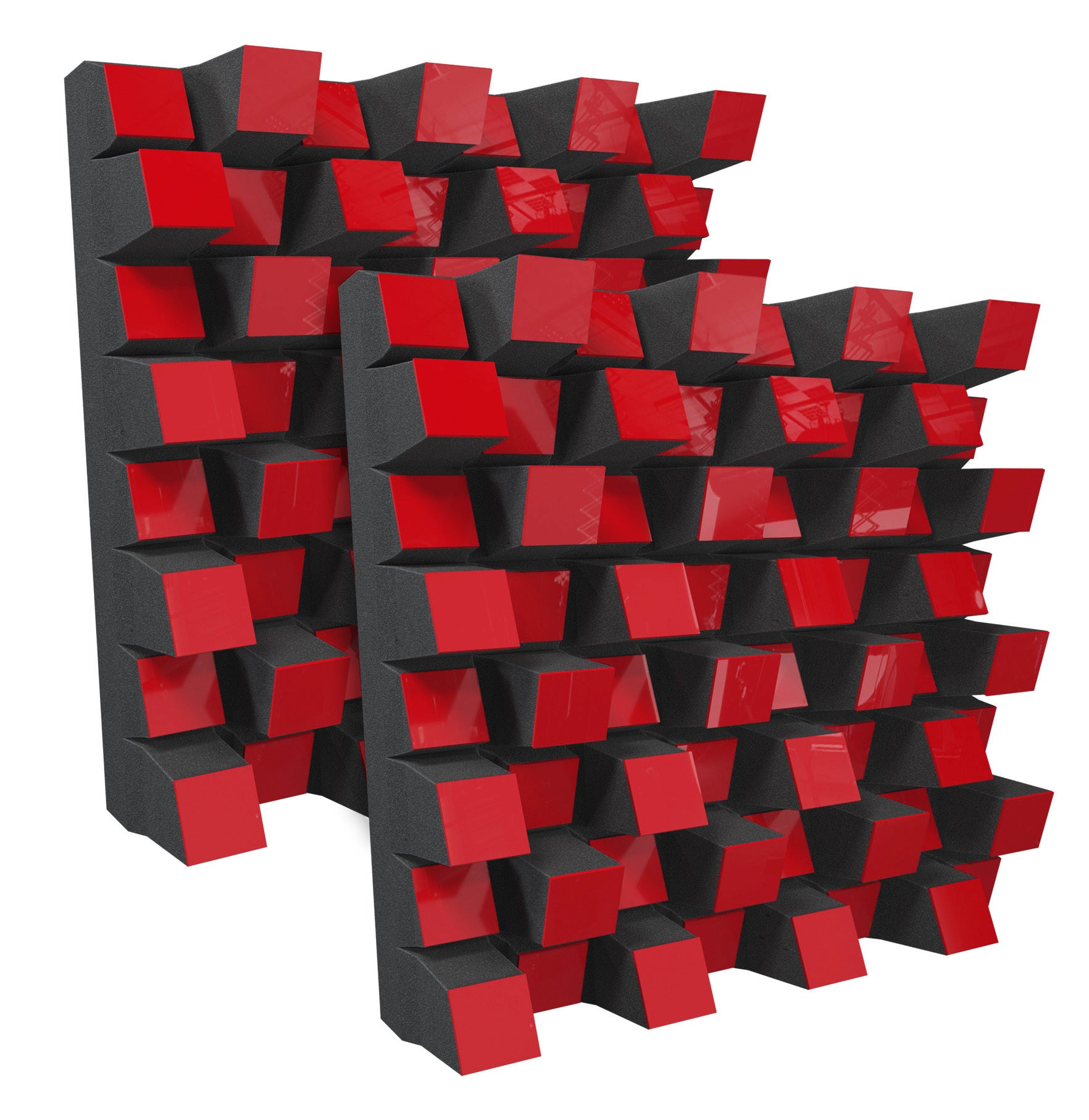 Lot de 2 Diffuseurs acoustiques artistiques SIRIUS 50x50 cm - 0.5 m² surf.totale - Plastique ...