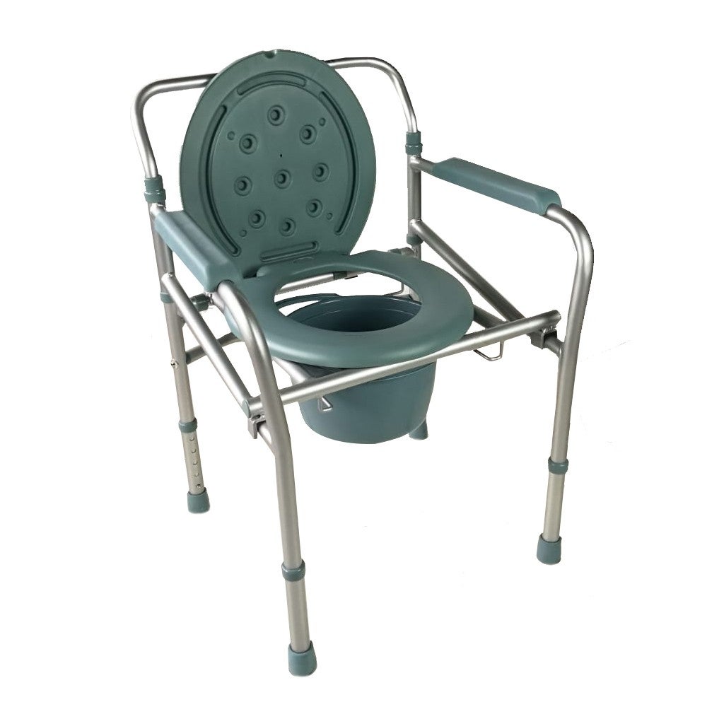 Silla con WC Mar Aluminio Plegable Silla inodoro Reposabrazos | Leroy ...
