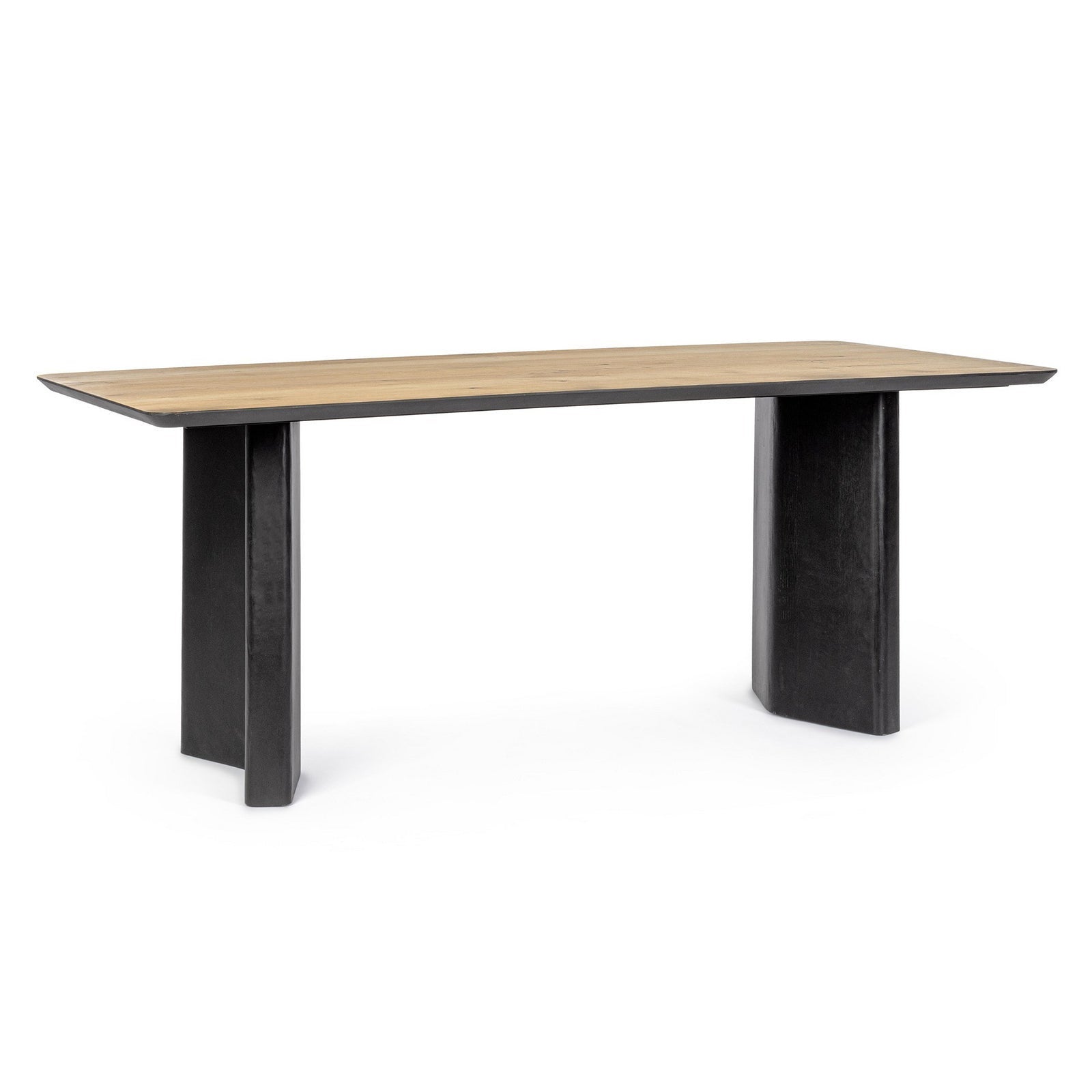 Table "Stanwood" en MDF plaqué chêne, 190 x 90 x 77h cm | Leroy Merlin