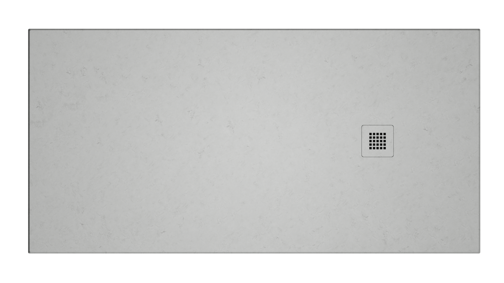 RECEVEUR DE DOUCHE EN RÉSINE LM SLATE PREMIUM - 150X100 - Couleur Stone ...